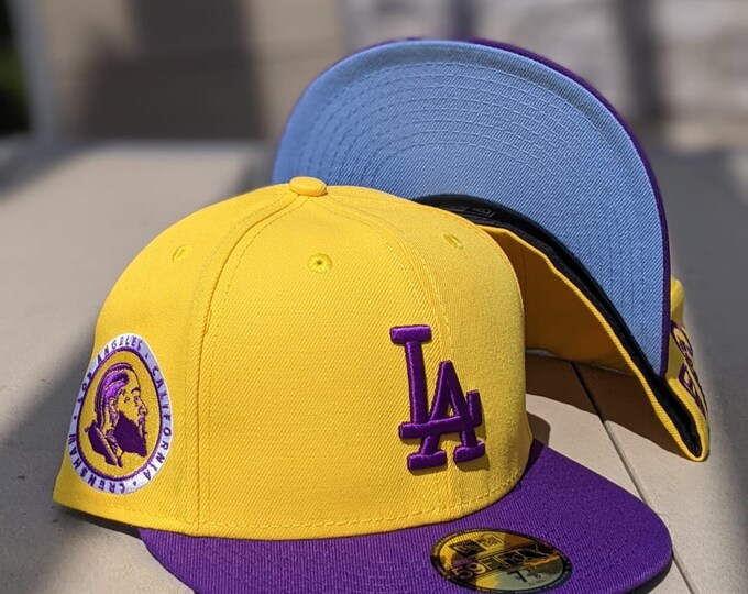 LA Nipsey Hussle: Custom New Era Fitted Caps lakers Colorway - Etsy