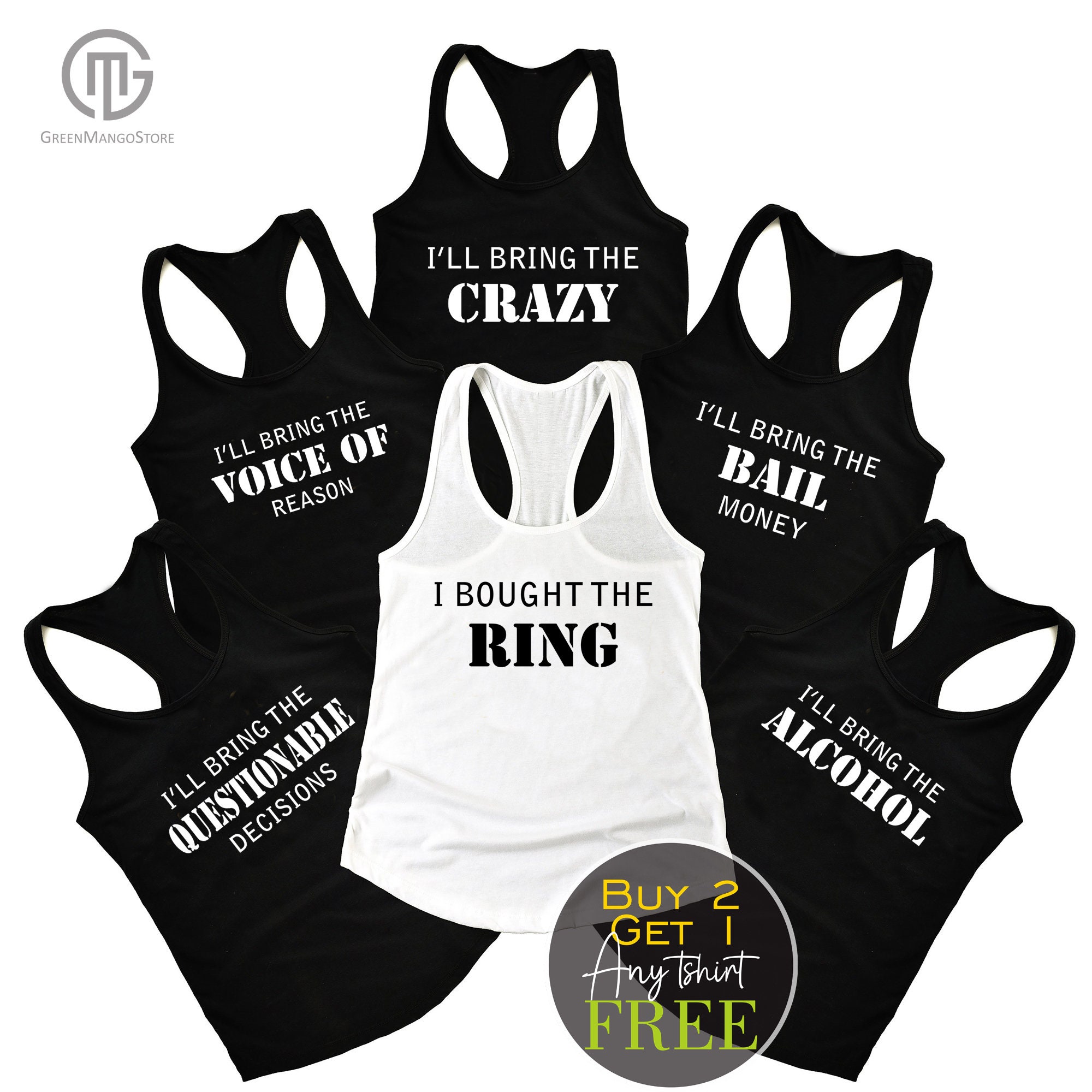 Ill Bring The Shirts Bachelorette Party Shirts Wedding Etsy