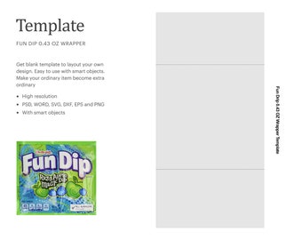 Fun Dip Template Canva - Etsy