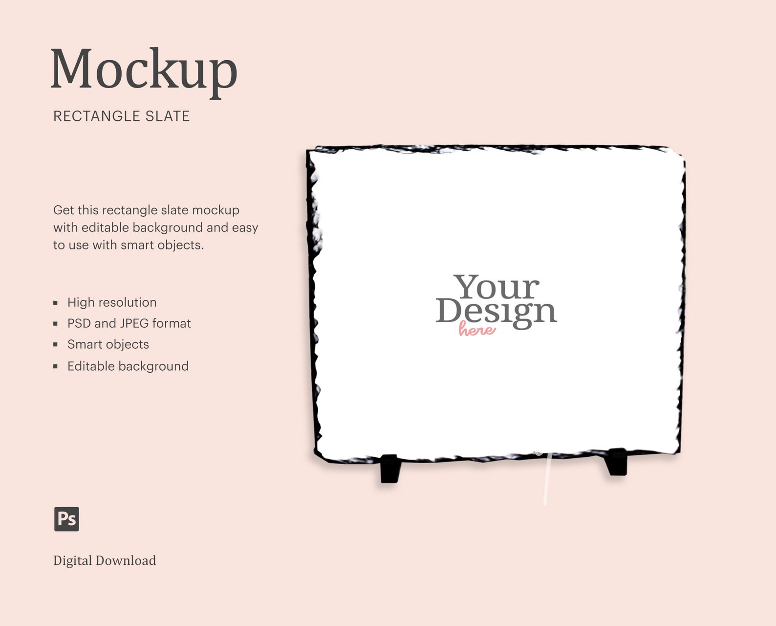 Rectangle Slate Mock Up Sublimation Slate Mockup Rock Slate - Etsy