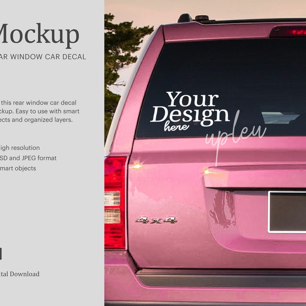 Car Decal Mockup - Etsy