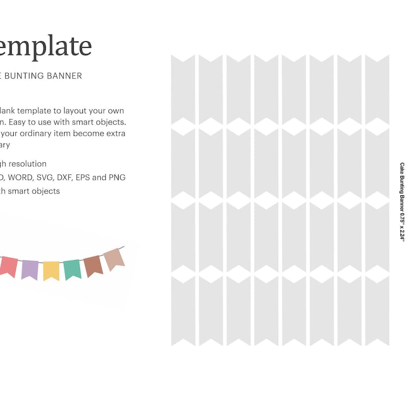 Mini Felt Cake Banner - Etsy