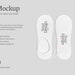 Adult Socks No Show Mockup, Sublimation Socks Mockup, Invisible Socks ...
