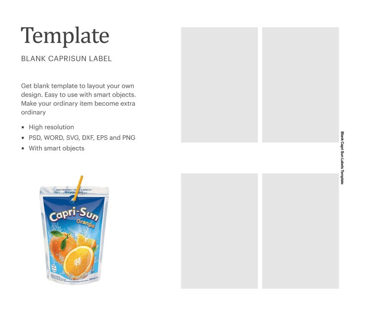 Free Printable Capri Sun Label Template Free Printable Templates