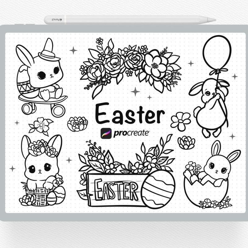 Easter Bunny Stamp - Etsy
