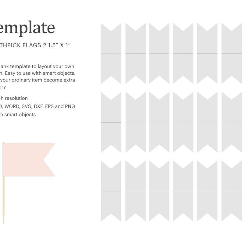 Toothpick Flags Stickers - Etsy