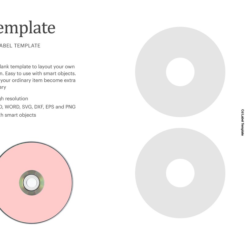 Template Mini Cd - Etsy