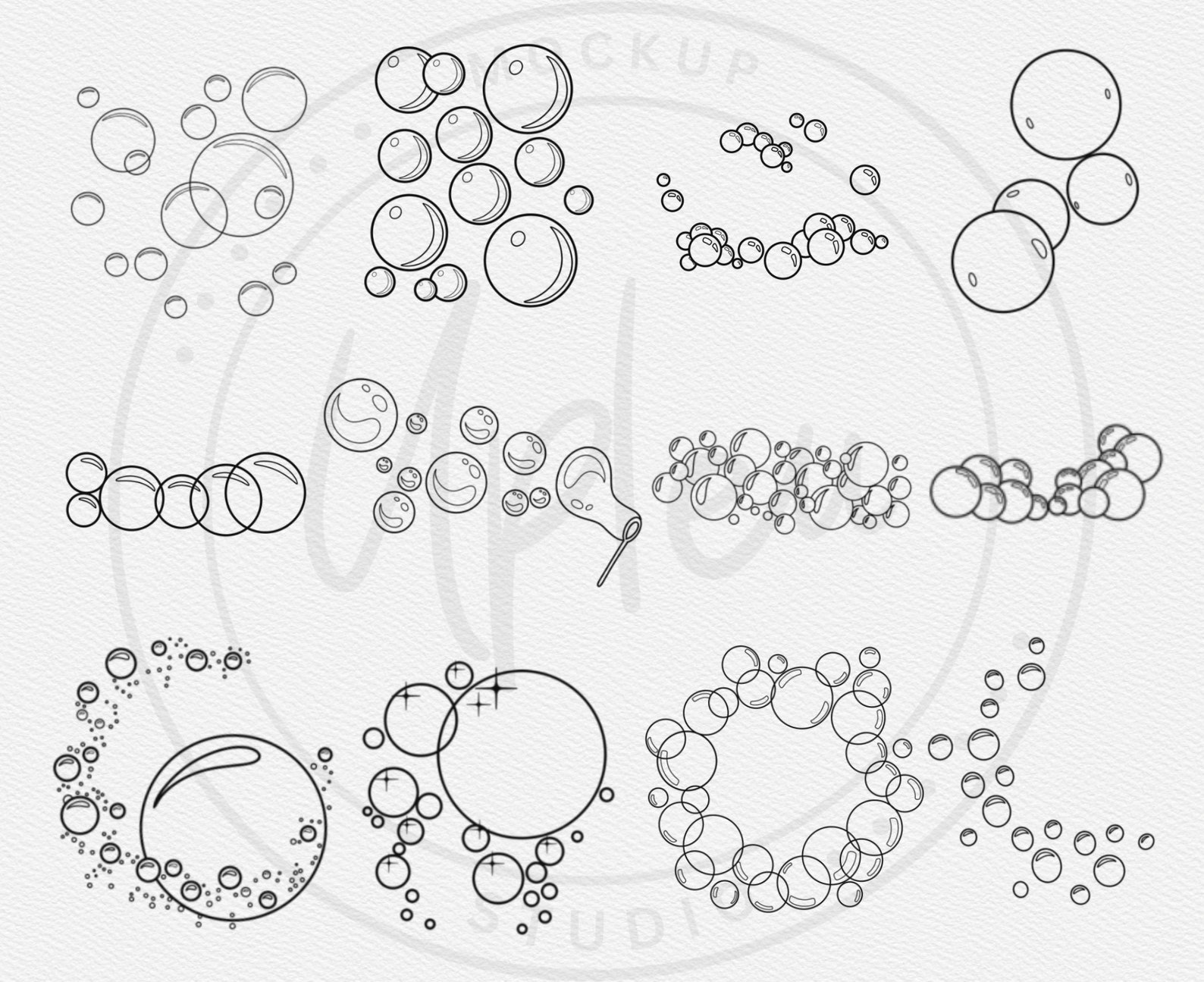 Procreate Stamps, 35 Bubble Procreate Stamp, Water Bubble Brush, Soap ...