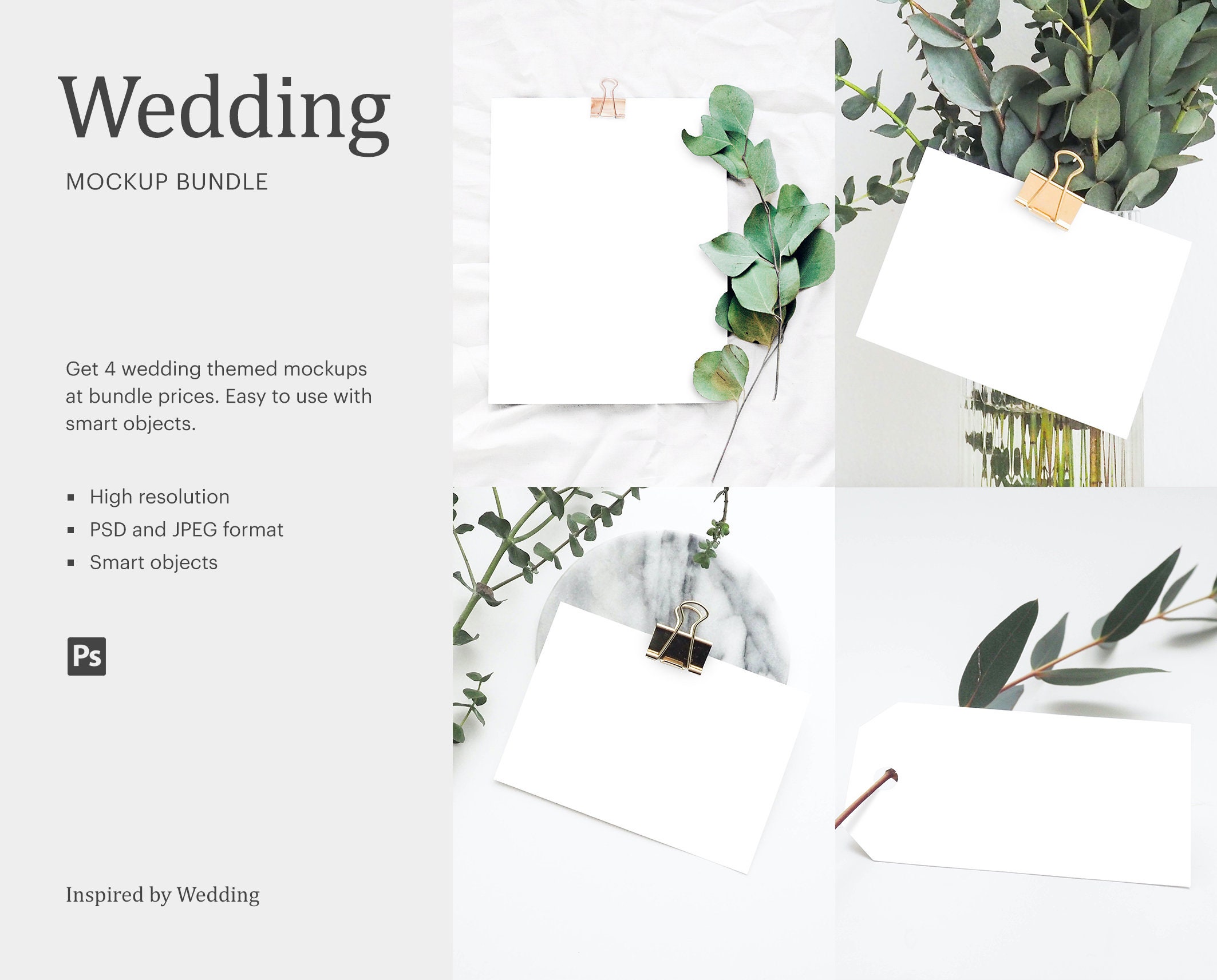Invitation Mock up Bundle-wedding Theme, Mock Up, Mockup, Mock Ups ...