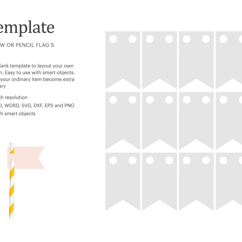 Straw Page Templates - Etsy