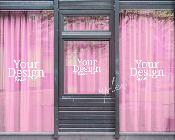 Window Decal Mock Up Window Signage Mock Up Window Logo Mock - Etsy