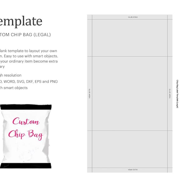 Size of Chip Bag - Etsy