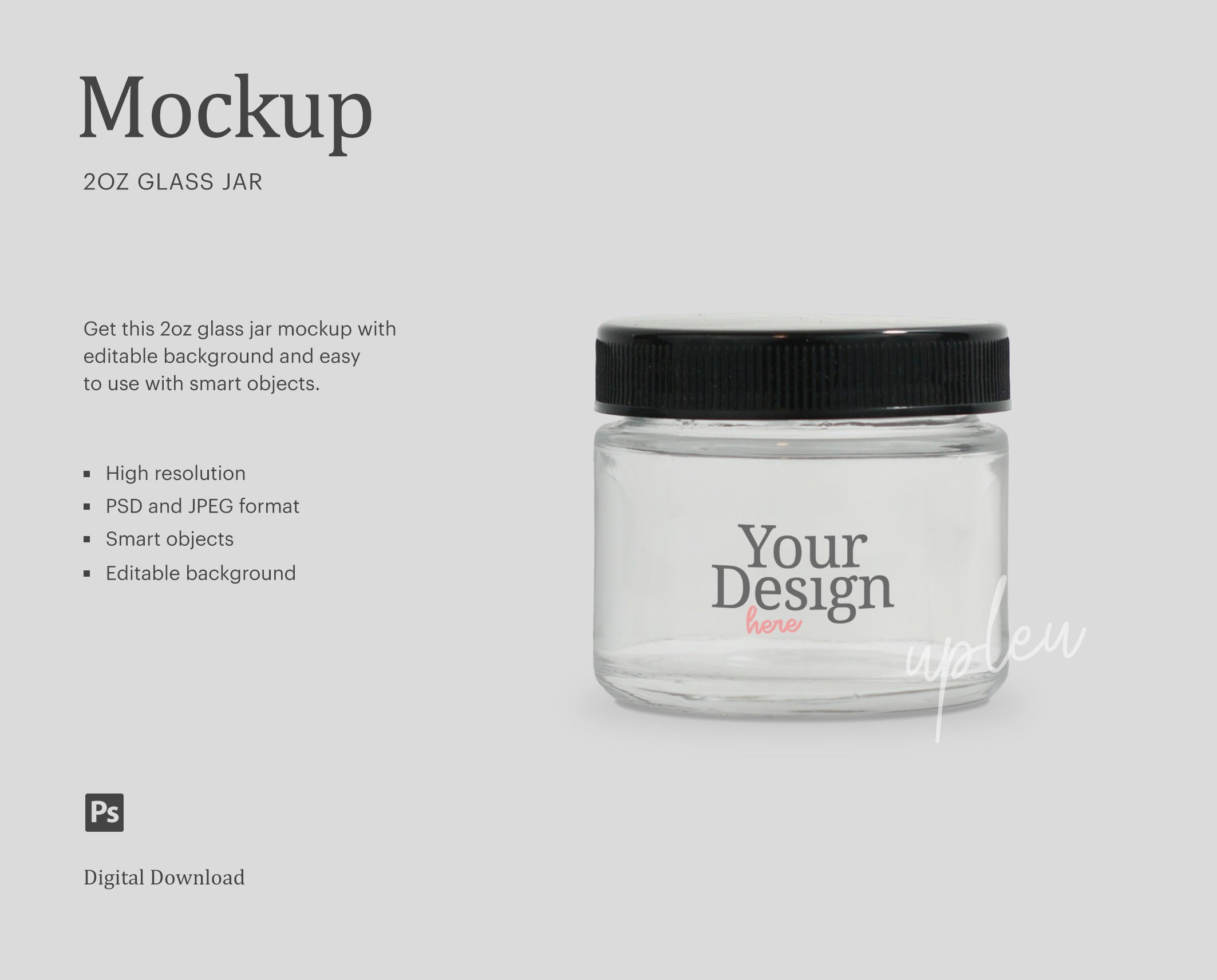 2 Oz Glass Jar Mock Up Cream Jar Mock Up Pot Cosmetic Glass - Etsy India