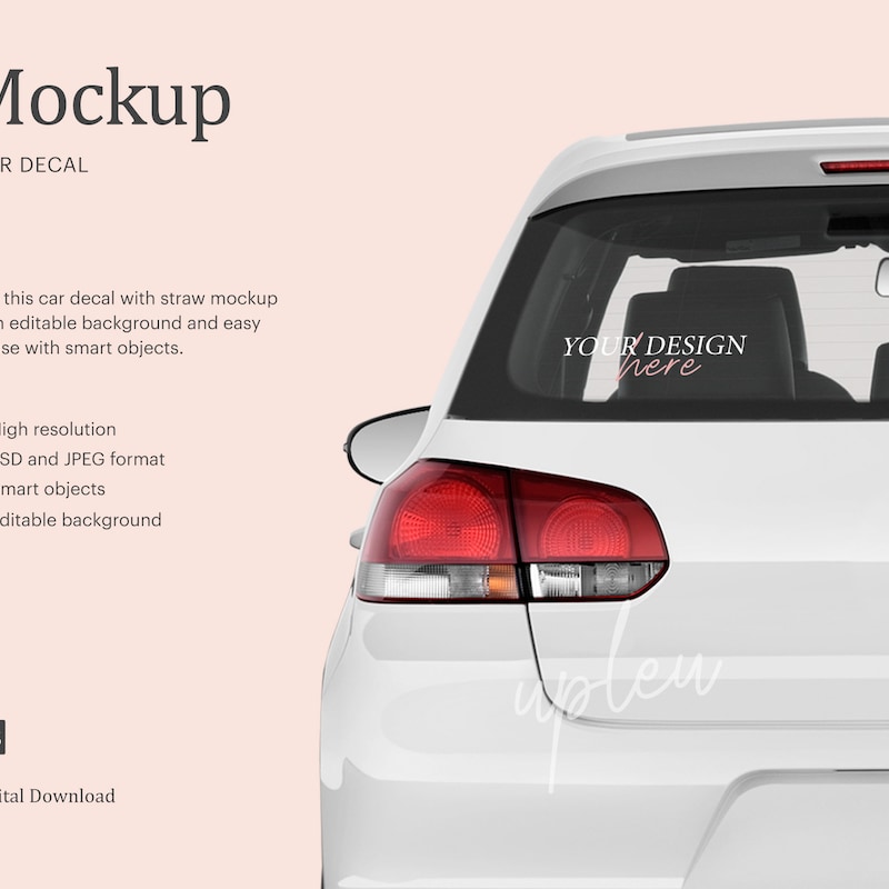 Car Decal Mockup - Etsy