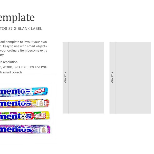Custom Candy Wrapper Template - Etsy