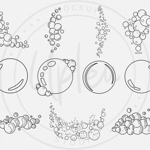 Procreate Stamps, 35 Bubble Procreate Stamp, Water Bubble Brush, Soap ...