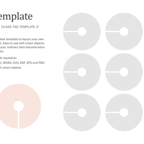 Wine Glass Tag Blank Template Party Favor Wine Glass Tag - Etsy