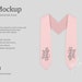Graduation Stole Mock Up, Sublimation Graduation Stole Mockup ...