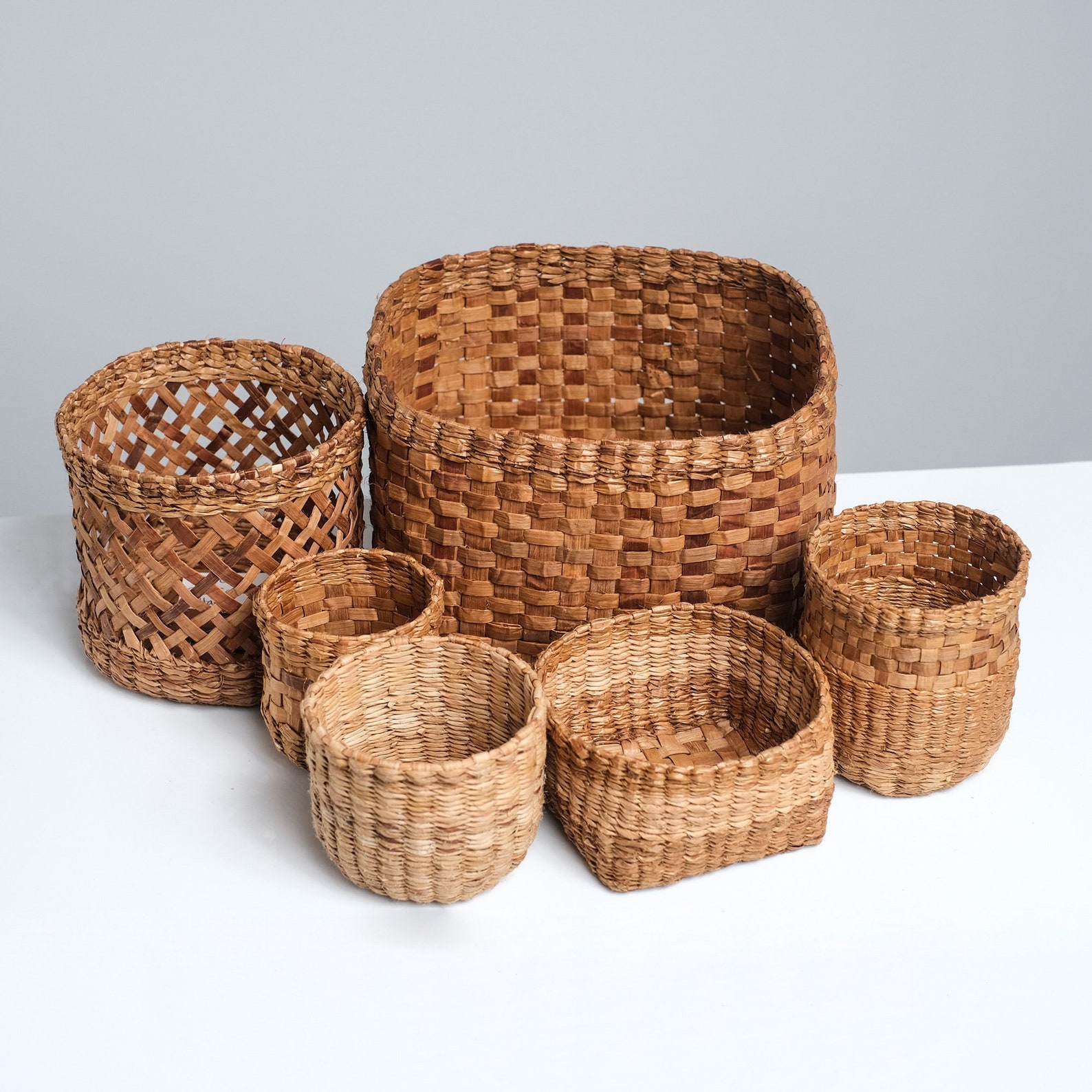 Red Cedar Bark Haida Basket Weaving Haida Indigenous Northwest | Etsy