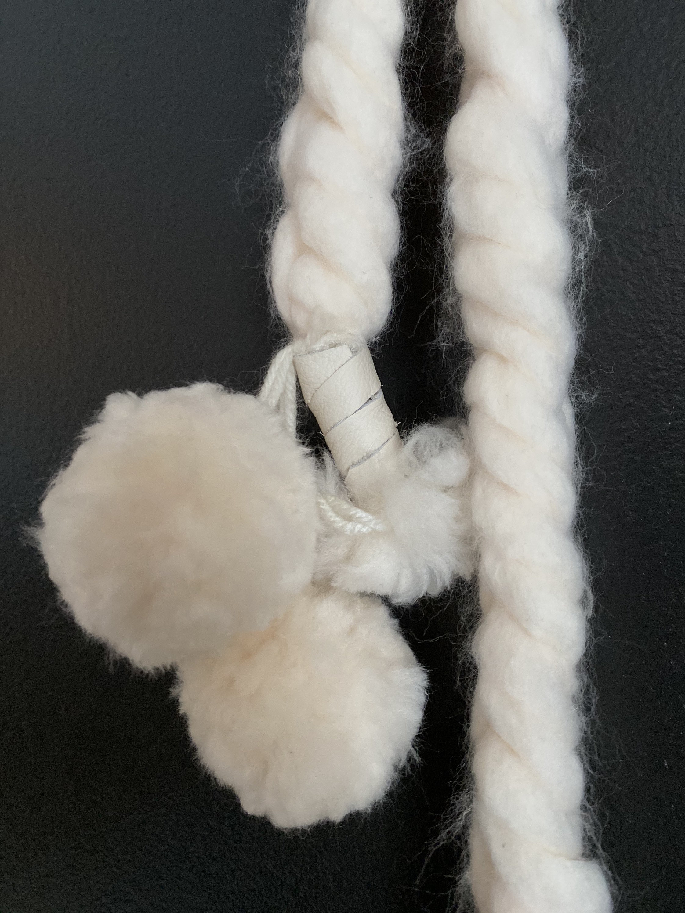 Chunky Braid Garland With Poms & Leather Detail - Etsy Australia
