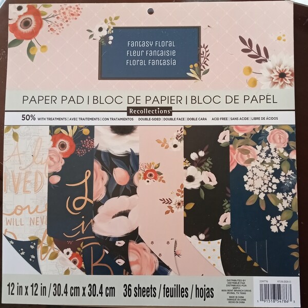 12x12 Paper Pad - Etsy