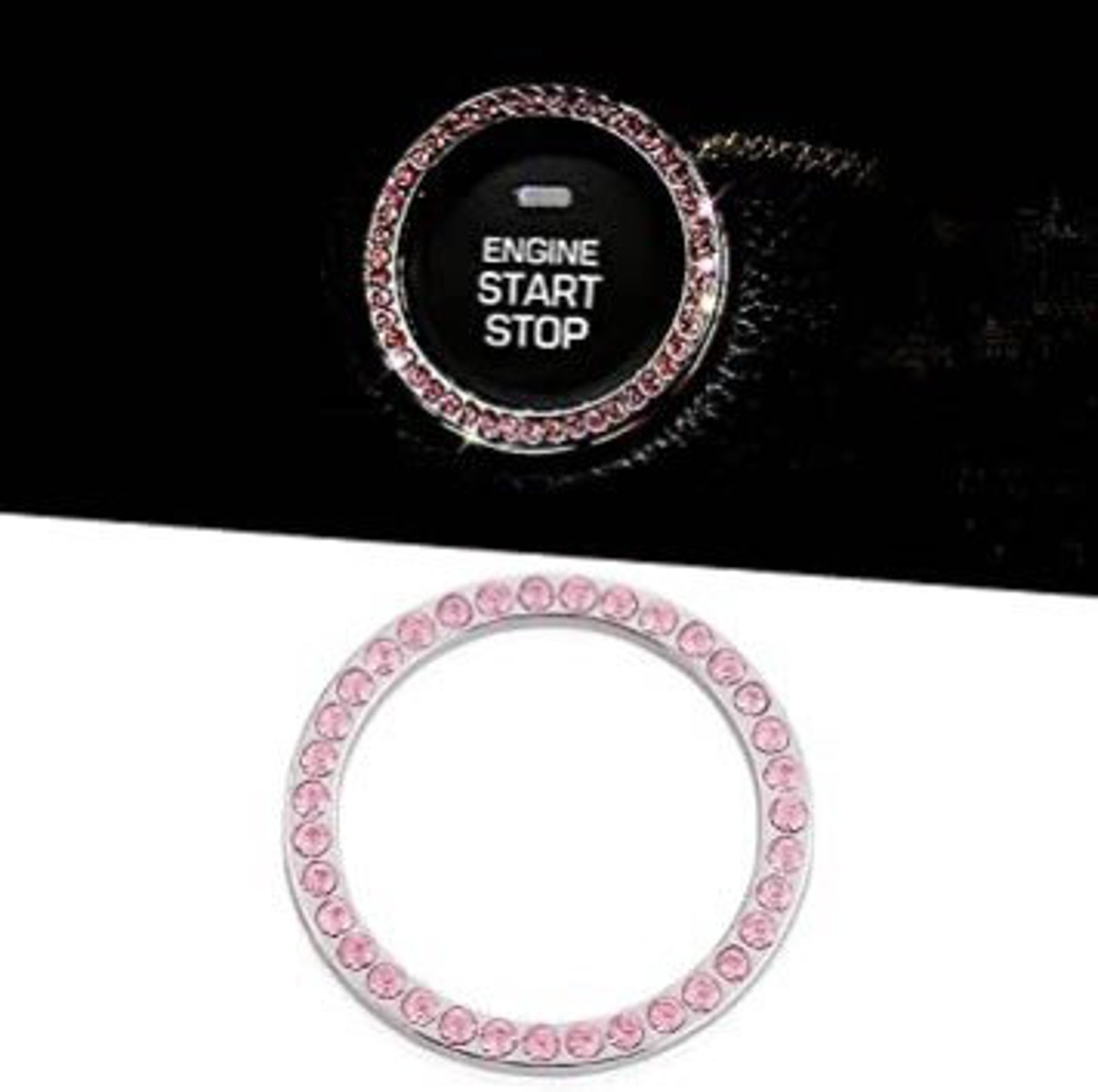 Car Bling Ring Emblem Car Accessories for Buttons & Knobs | Etsy