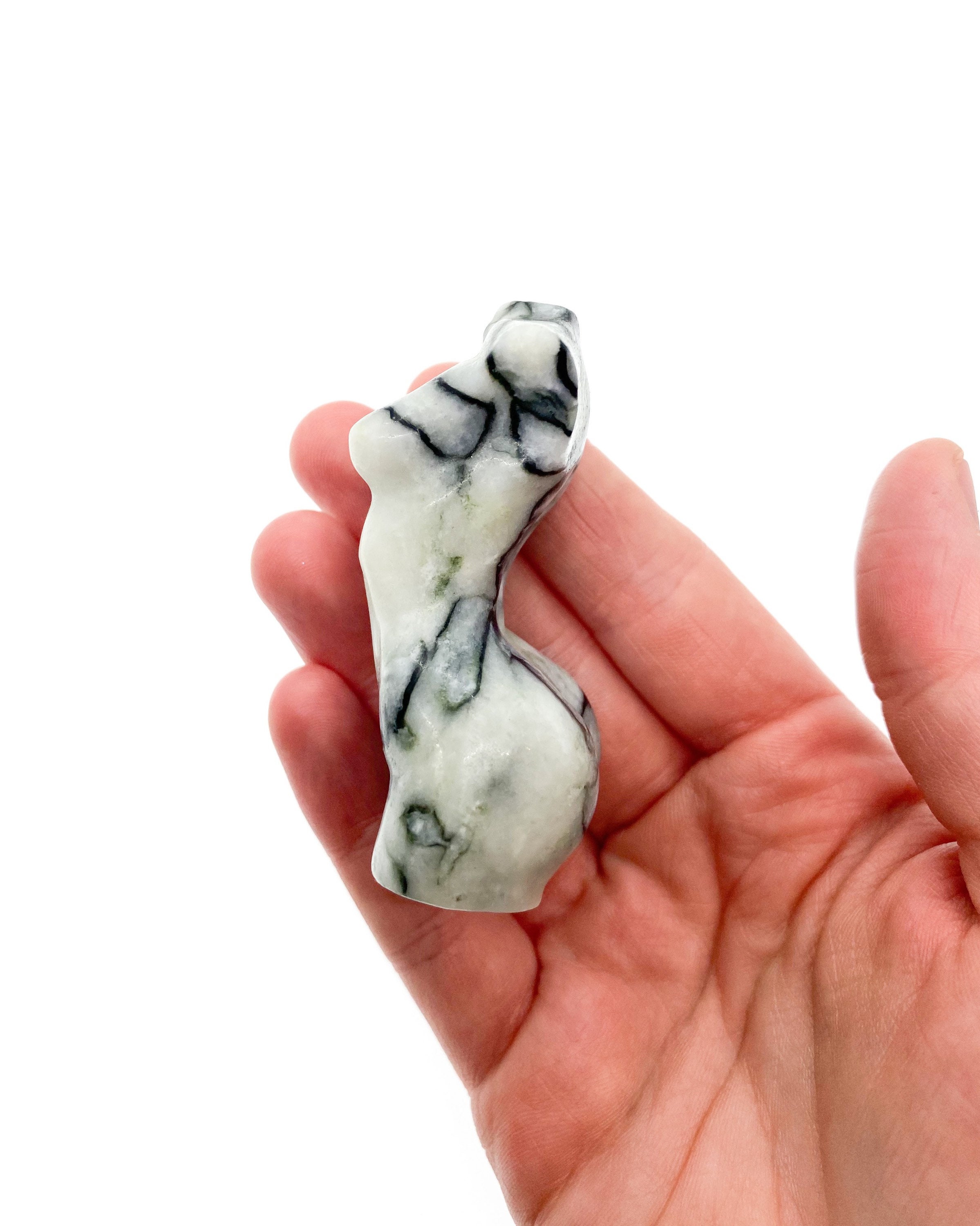 Black Network Jasper Goddess Woman Torso Crystal Torso | Etsy