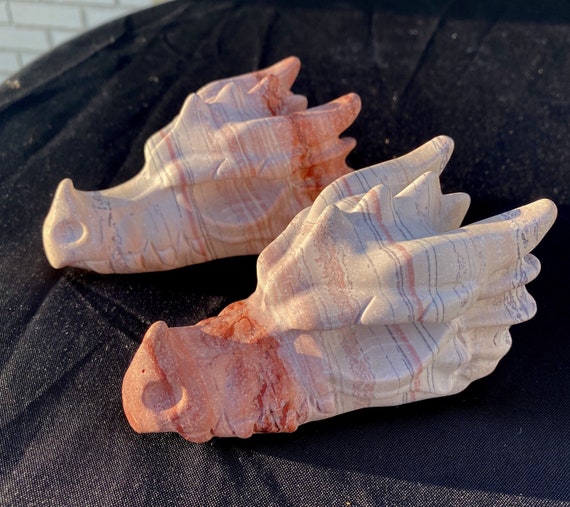 5 Red Banded Calcite Dragon Skull Calcite Crystal Crystal - Etsy