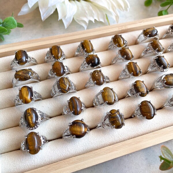 Tiger Eye Ring - Etsy