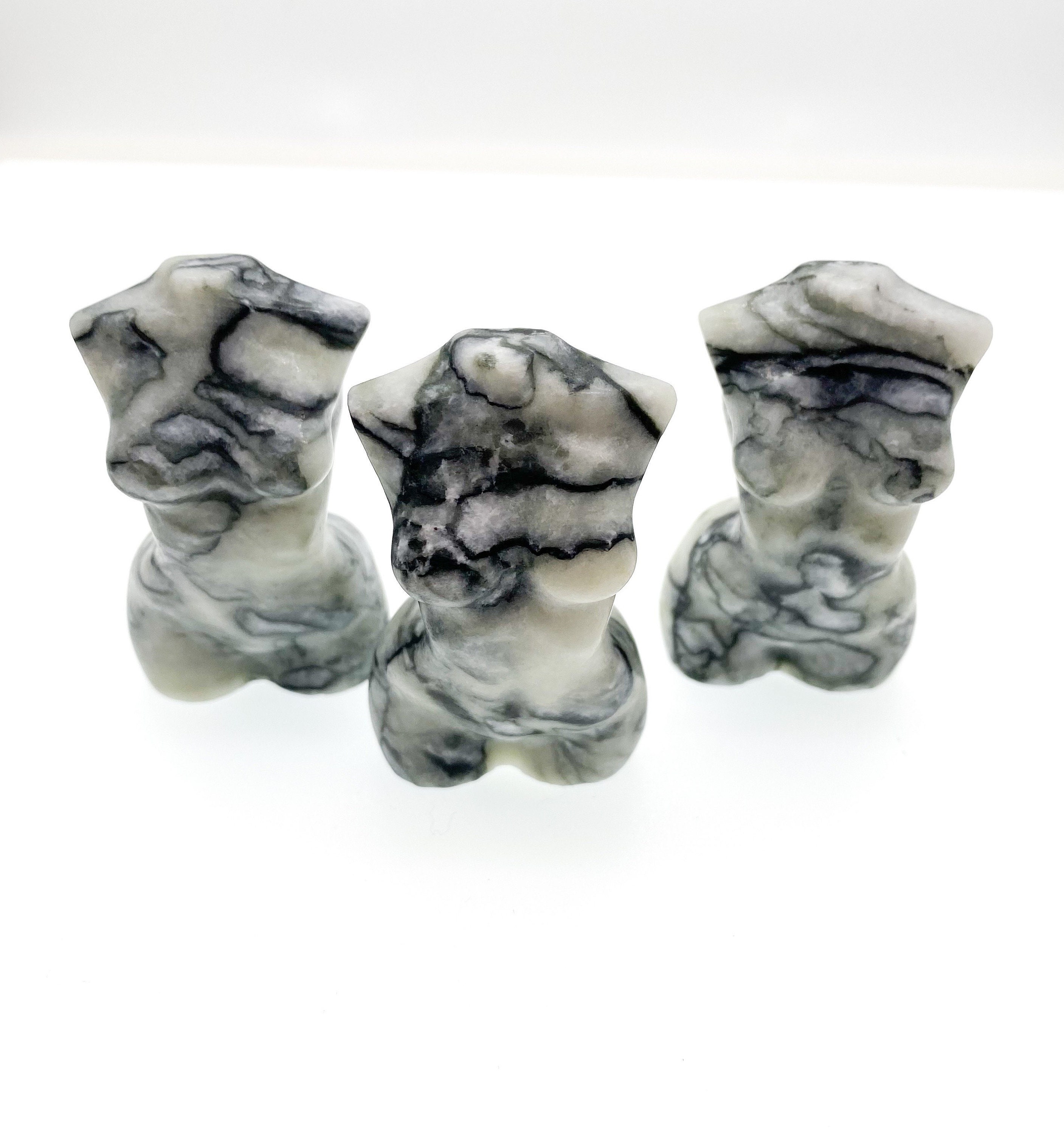 Black Network Jasper Goddess Woman Torso Crystal Torso | Etsy