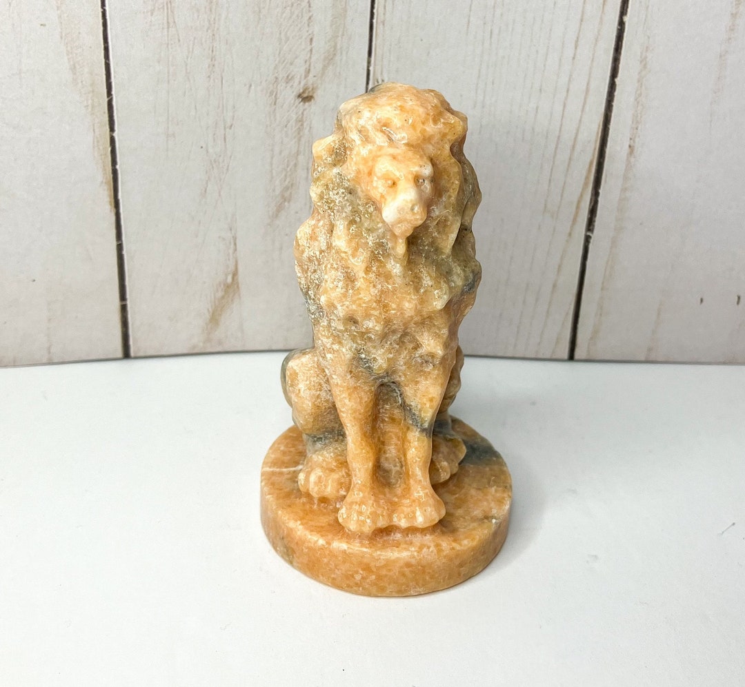 Sunstone Carved Lionc24 - Etsy