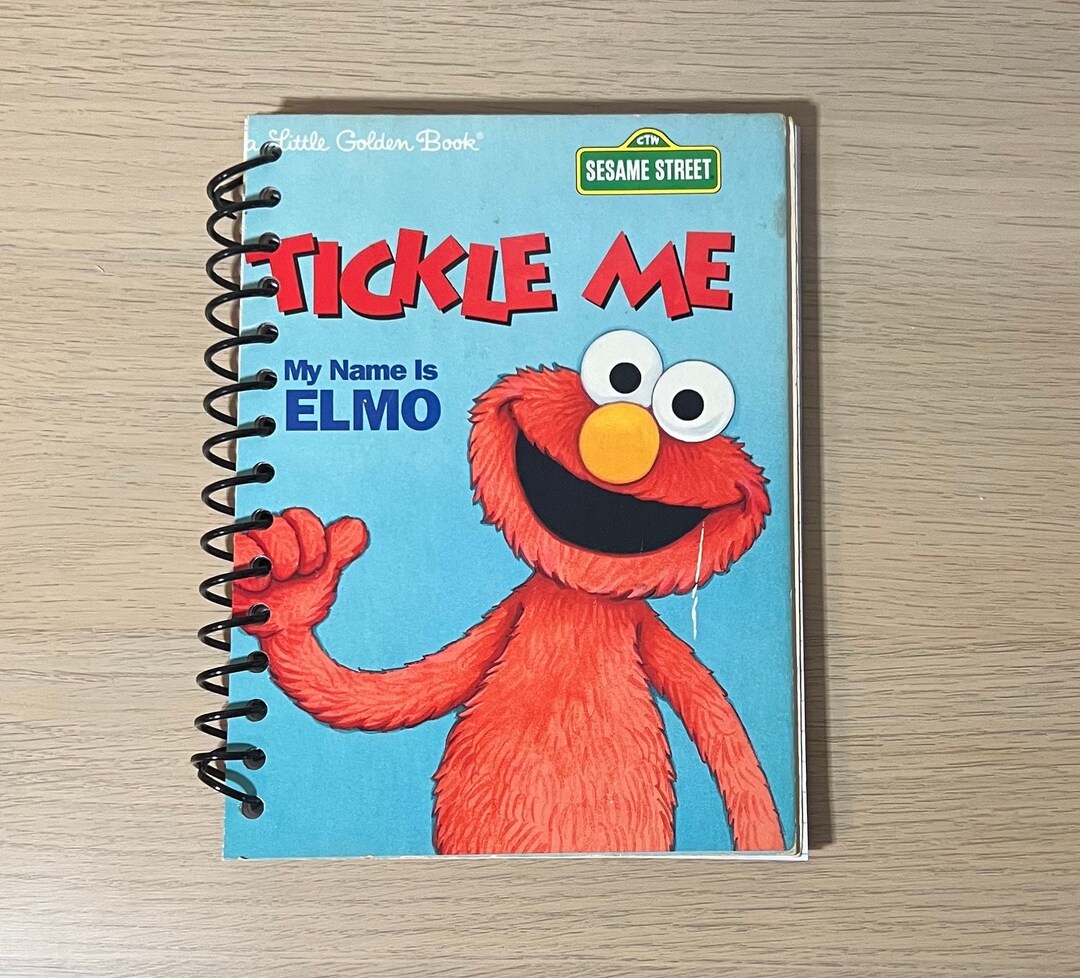 Little Golden Book Notebook - Tickle Me My Name is Elmo - Etsy