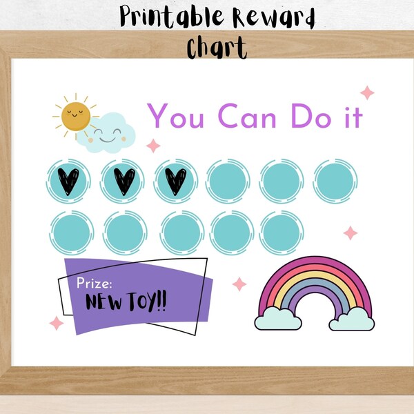 Autism Reward Chart - Etsy