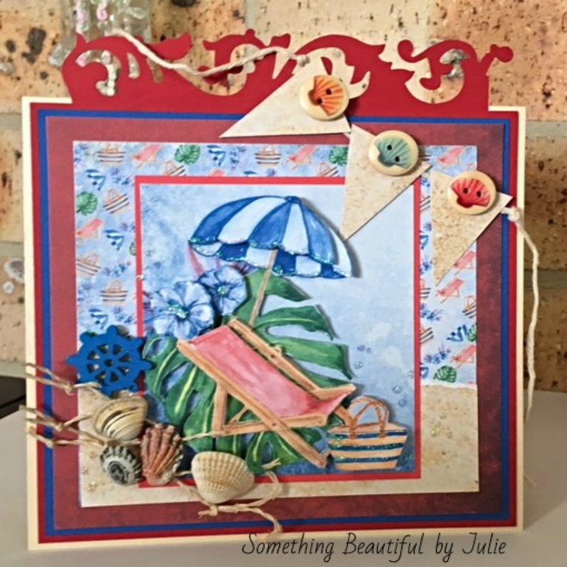 Beach Themed Digital Paper 12 X 12 300 Dpi - Etsy