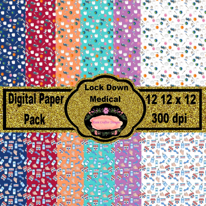 Lockdown Medical Paper 12 X 12 300 Dpi - Etsy