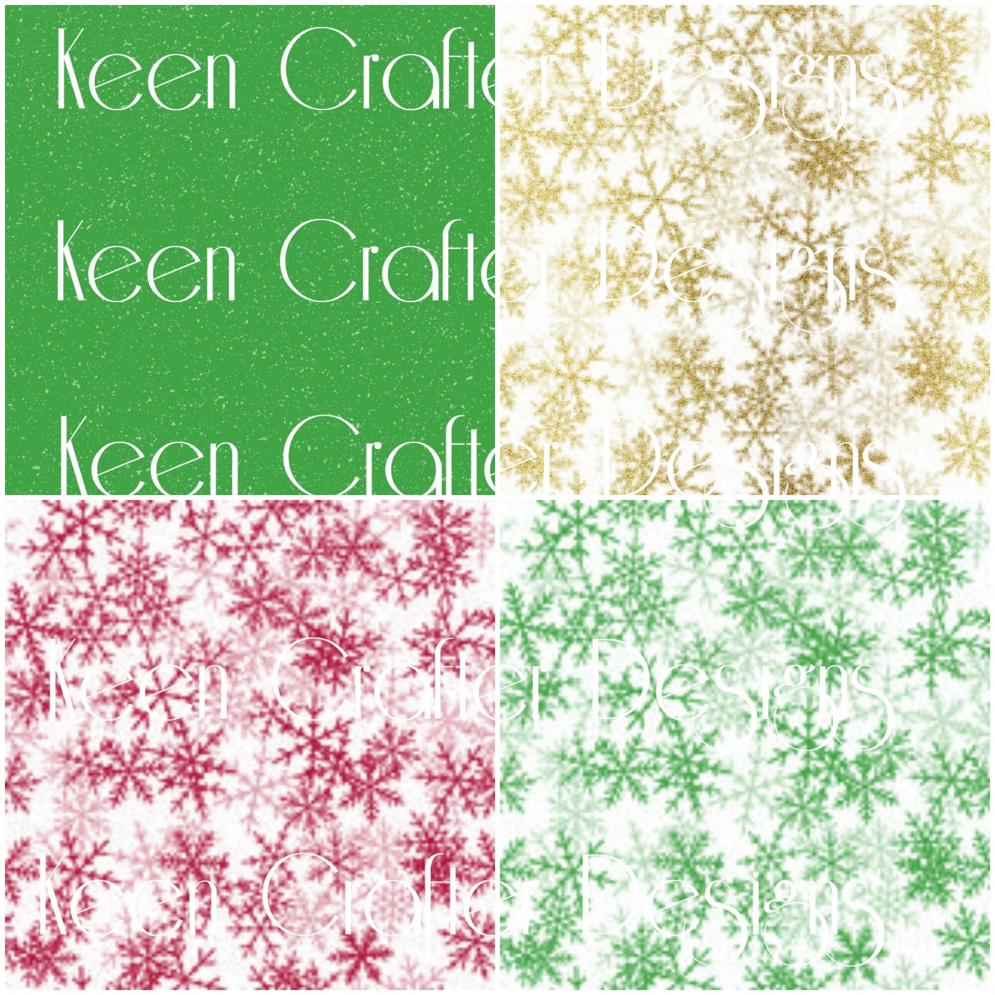 Christmas Digital Paper Traditional Colours 12 X 12 300 Dpi - Etsy ...
