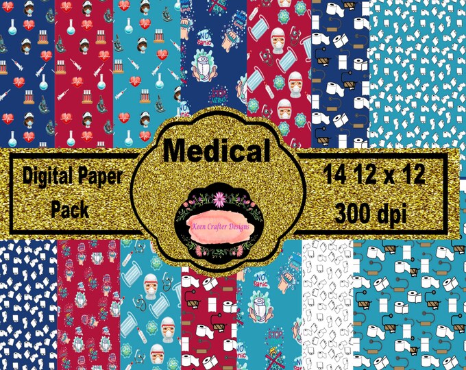 Christmas Digital Paper Traditional Colours 12 X 12 300 Dpi - Etsy ...