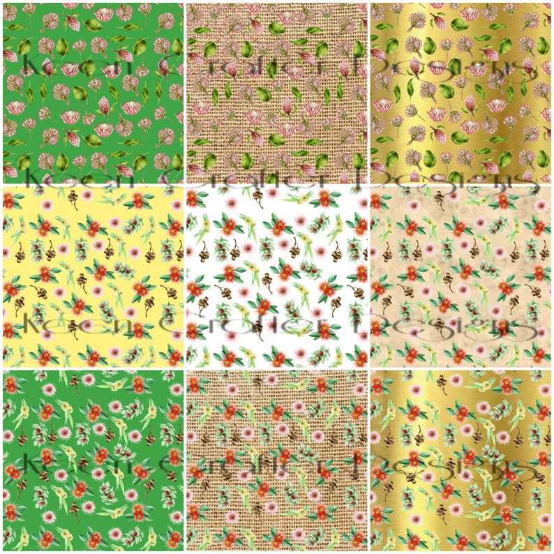 Australiana Themed Digital Paper 12 X 12 300 Dpi 44 Pack With Bonus ...