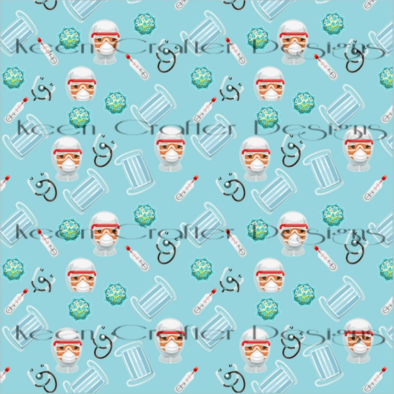 Medical Themed Digital Papers in Pastels 12 X 12 300 Dpi - Etsy