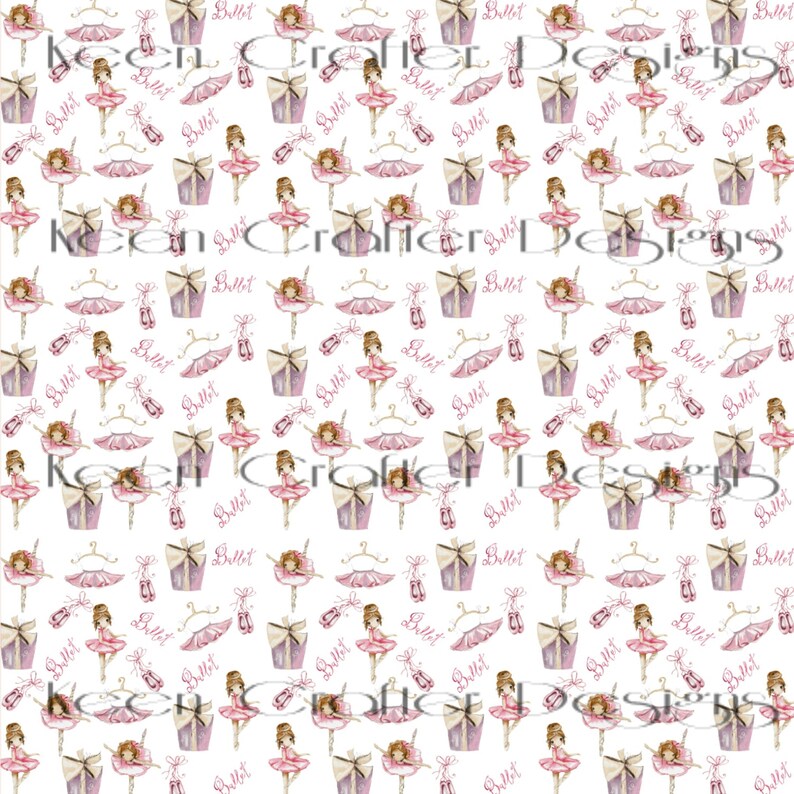 Ballet Digital Paper 12 X 12 300 Dpi - Etsy Australia
