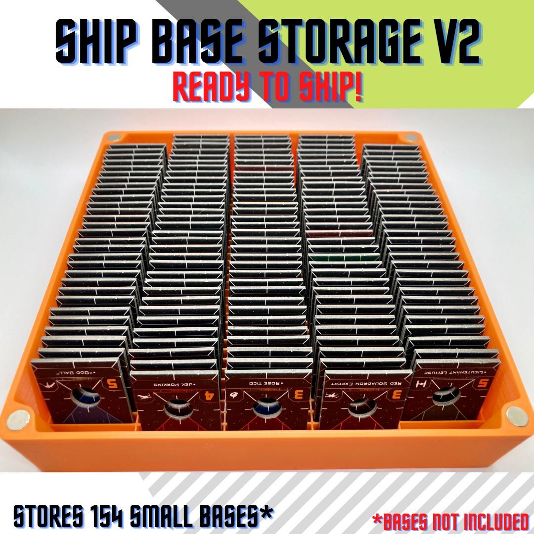 READY TO SHIP! - X-wing Ship Base Storage V2 Trays - Etsy