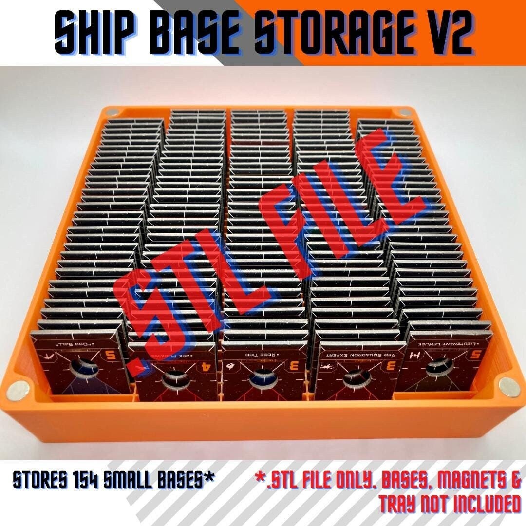 STL Files - X-wing Ship Base Storage V2 Tray - Etsy