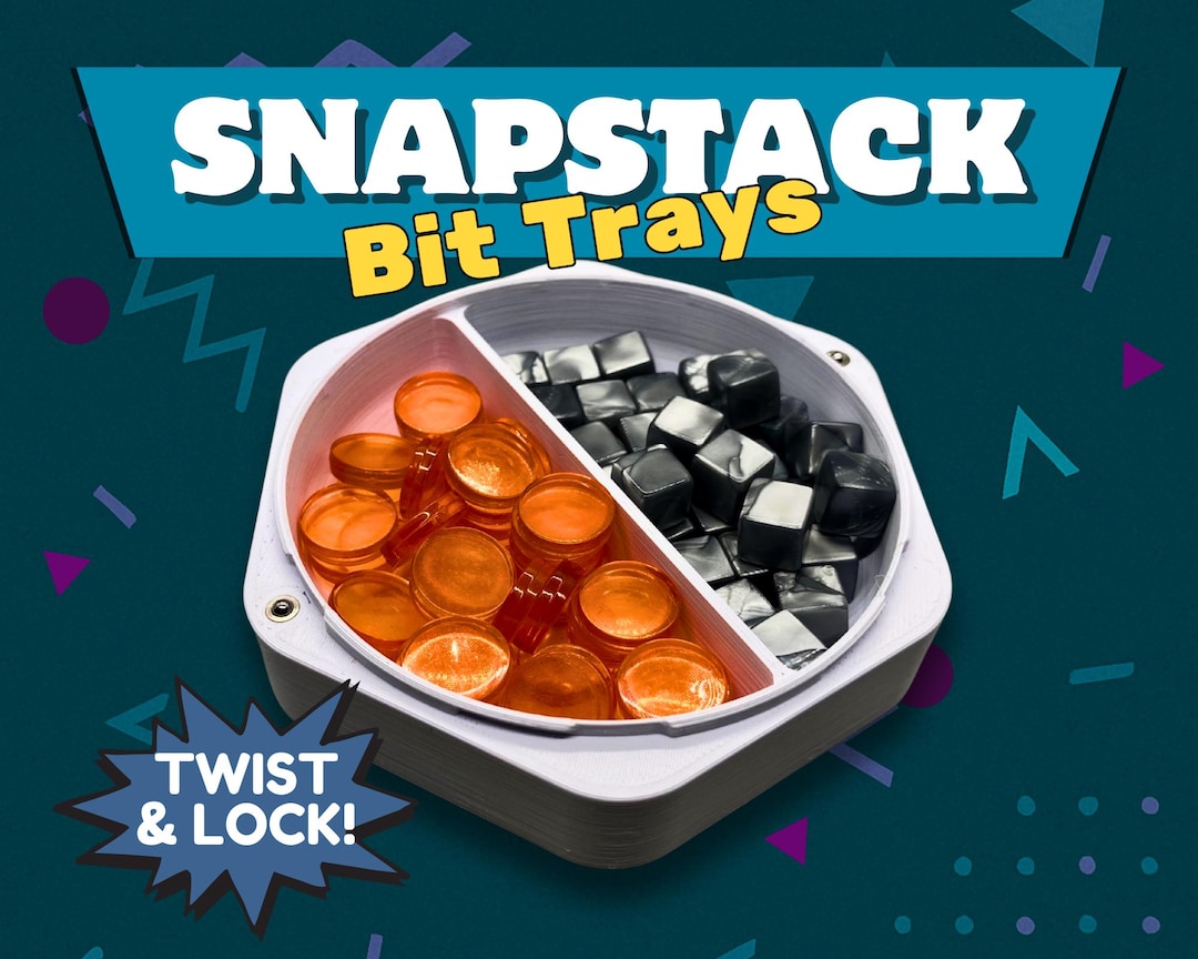 Snapstack - Stackable Bit Trays for Board Games, Tokens, Storage, and More - Etsy