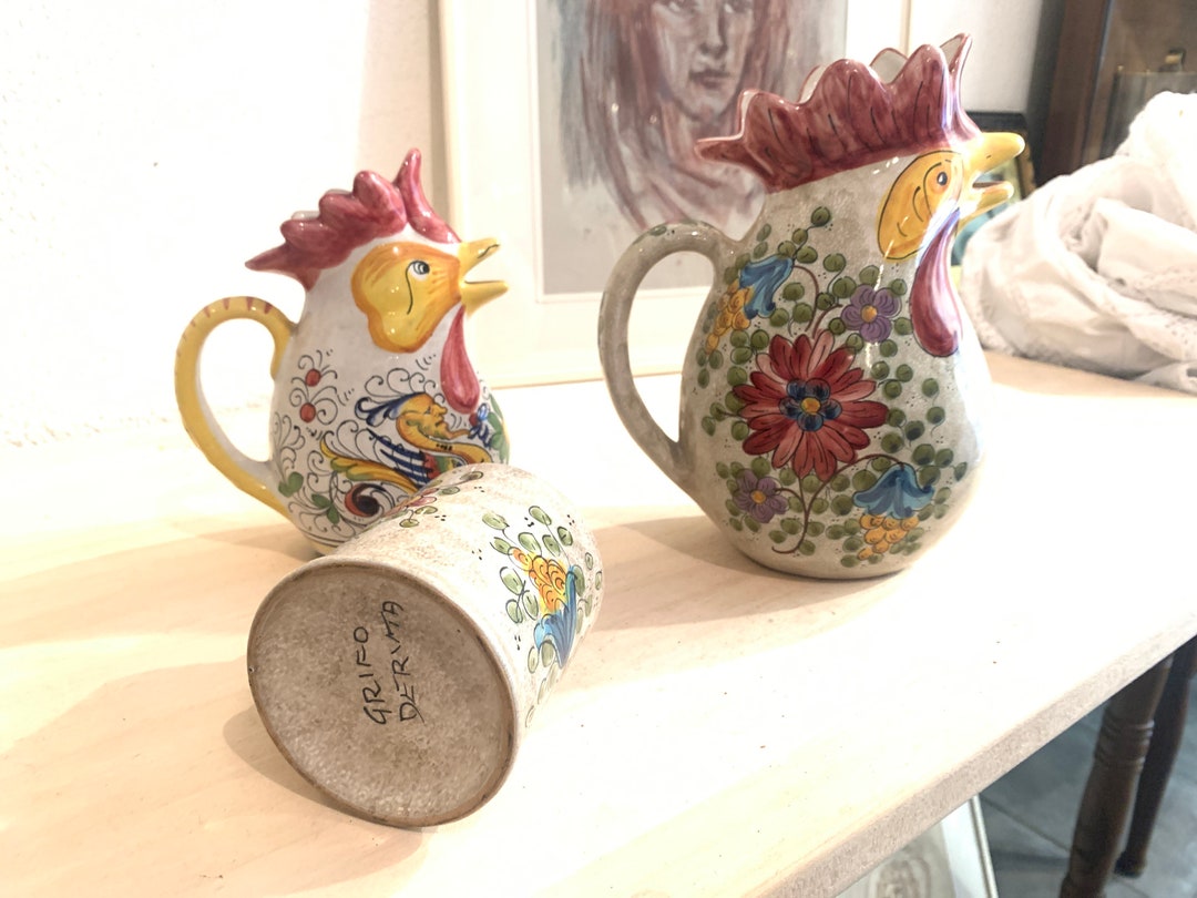 Vintage Mugs. Vintage Jugs. Vintage Set. of 8 Pieces, 2 Jugs and 6 Cups ...