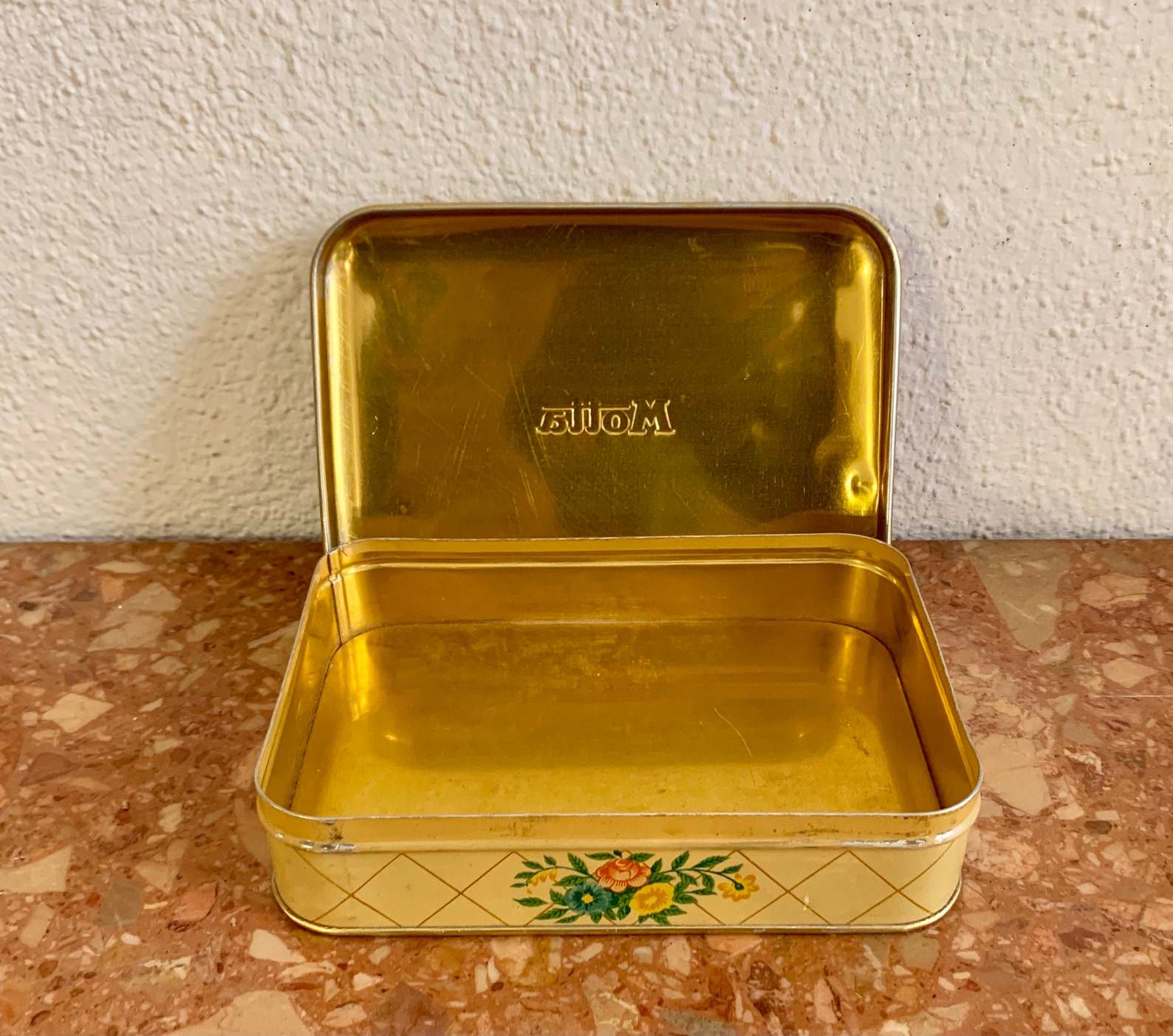 Motta Box (19x15. H5) Vintage 1960s Tin Collector Box Decorated, Motta ...