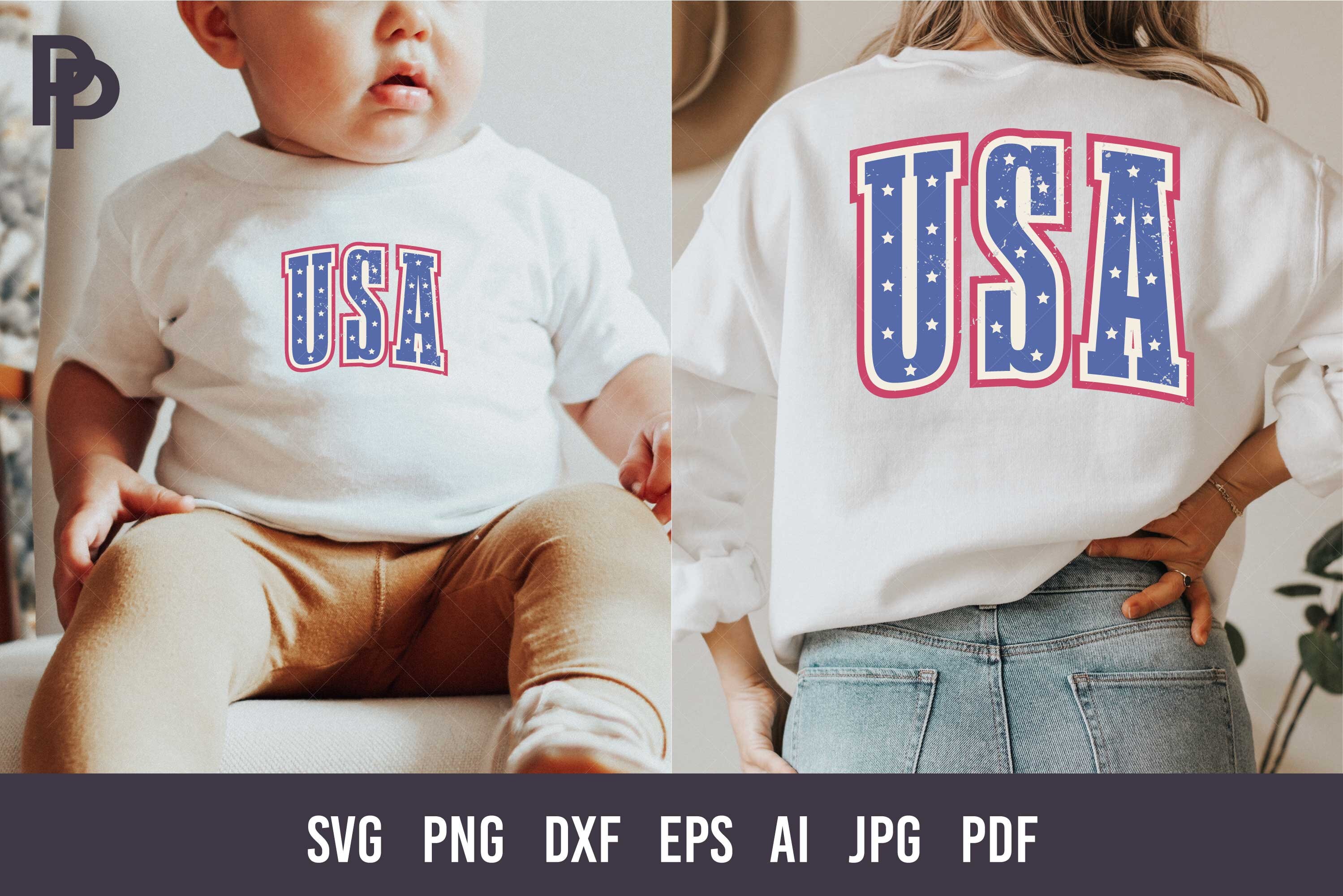 Retro USA Flag Svg. 4th of July Svg. America Svg. Patriotic - Etsy