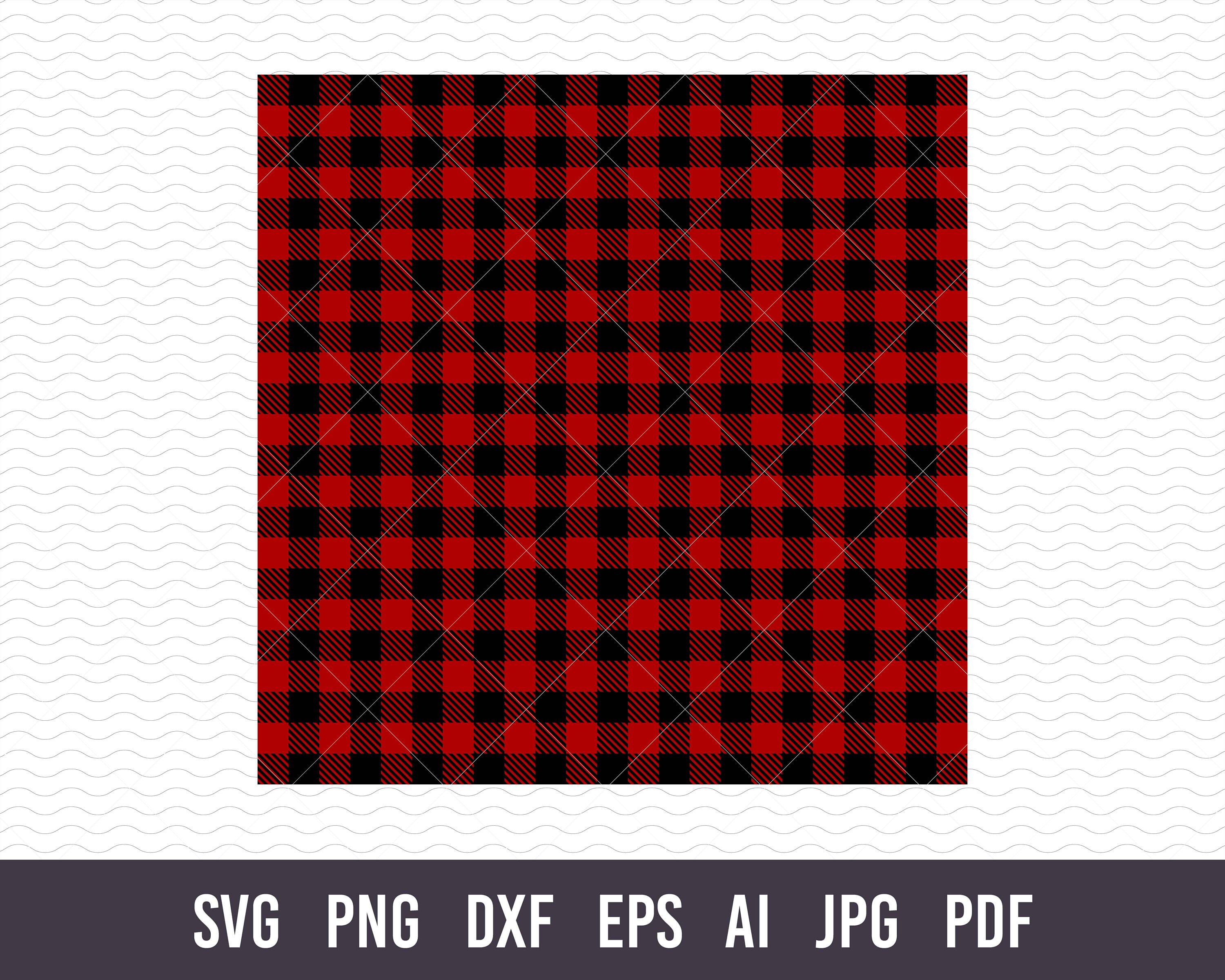 Red Buffalo Plaid Svg. Gingham Plaid Svg. Red Plaid Fabric - Etsy