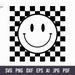 Smiley Face Svg. Checkered Smiley Face Svg. Emoji Face Svg. Happy Face ...