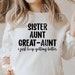 Sister Aunt Great Aunt Svg. Funny Aunt Svg. Mom Svg. Aunt Svg. Bruh Svg ...