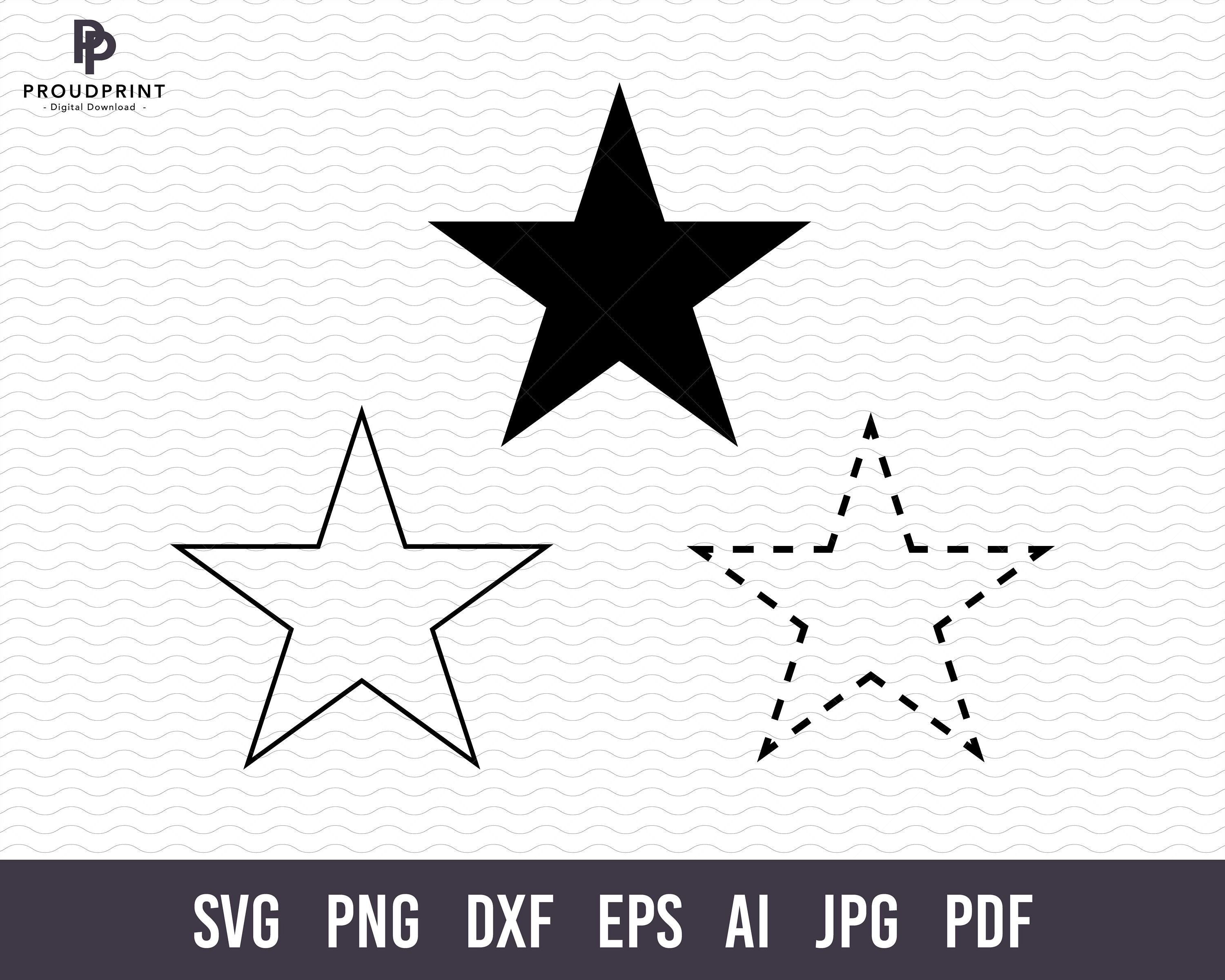 Bundle Star SVG. Simple Star Svg. Star Clipart. Star Vector. - Etsy